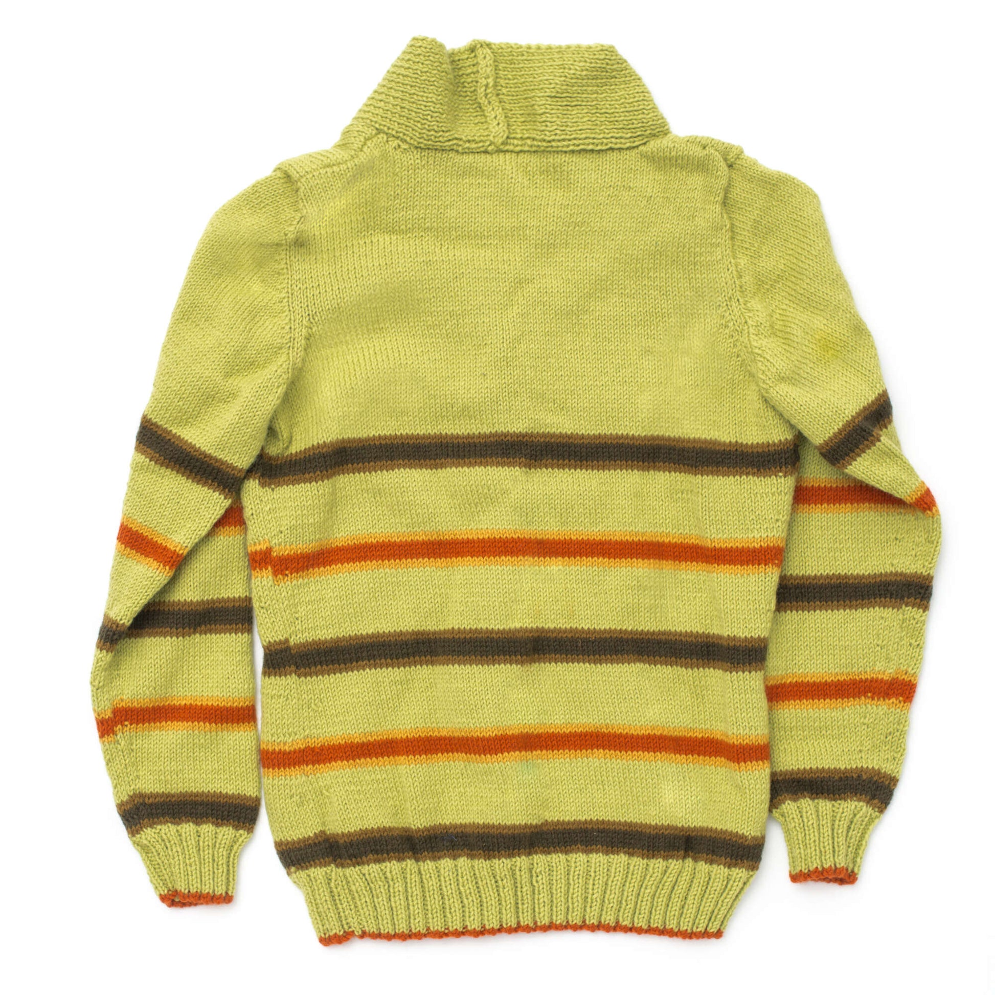 Free Patons Shawl Collar Striped Knit Cardigan Pattern | Yarnspirations