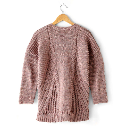 Free Experienced Patons Directional Cables Sweater Knitting Pattern ...