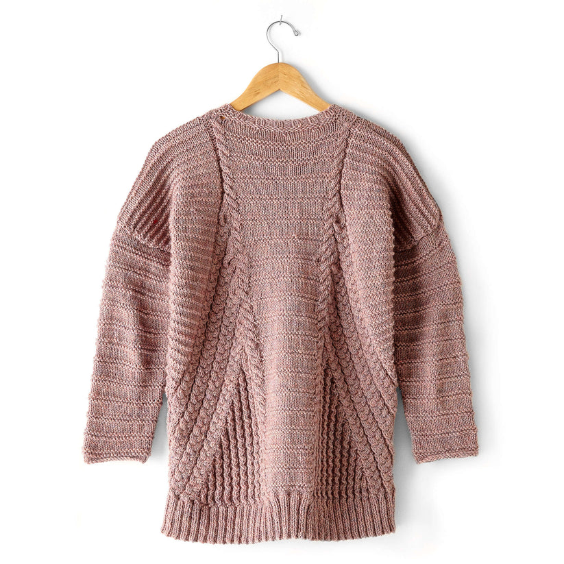 Free Experienced Patons Directional Cables Sweater Knitting Pattern ...