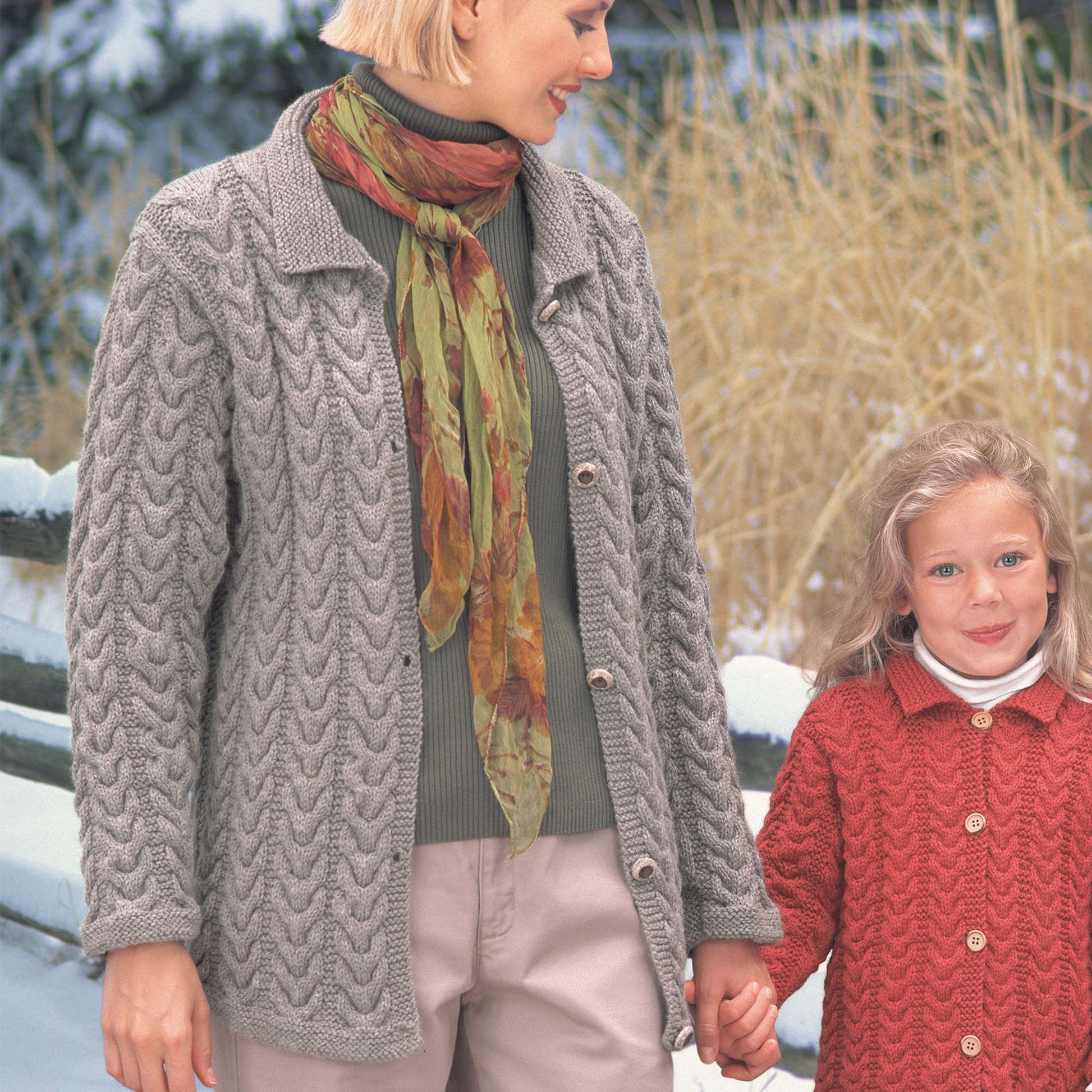 Free Patons KW - Ladies Cuddly Cables Cardigan (knit) Knitting Pattern ...