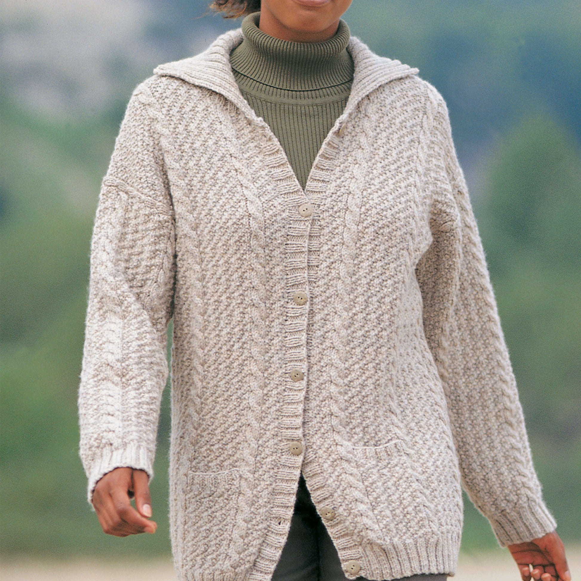 Free Patons Hepburn Knit Cardigan Pattern | Yarnspirations
