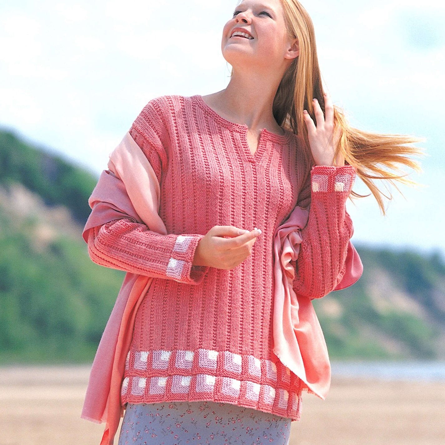 Patons Mitered Squares Tunic | Yarnspirations