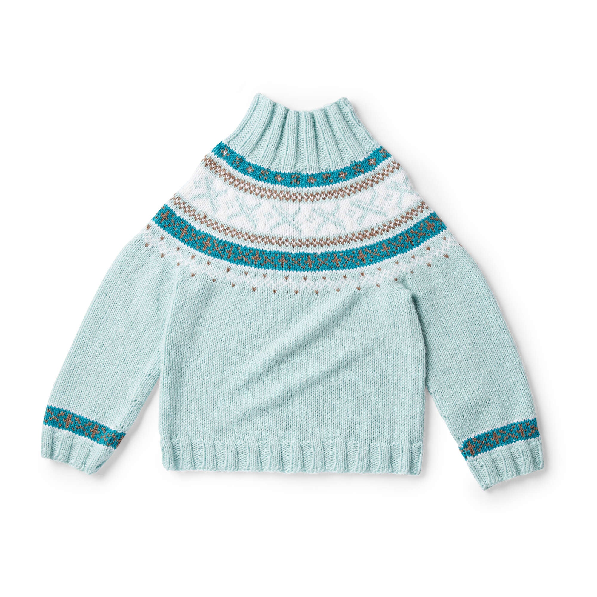 Free Patons Park Place Yoke Pullover Knitting Pattern | Yarnspirations