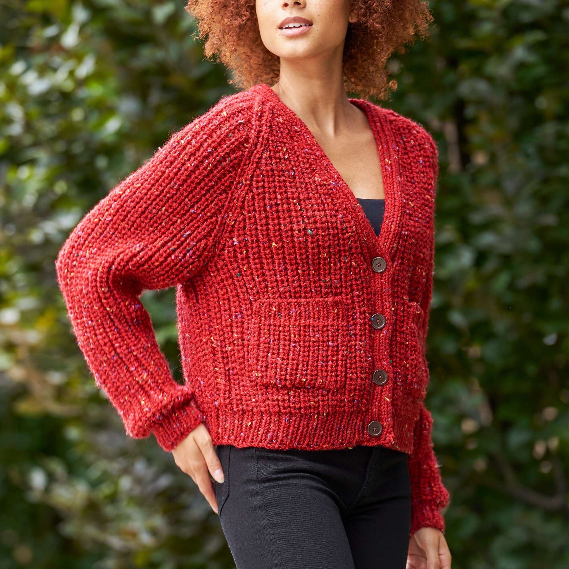 Free Patons Garrison Creek Cardigan Knitting Pattern | Yarnspirations