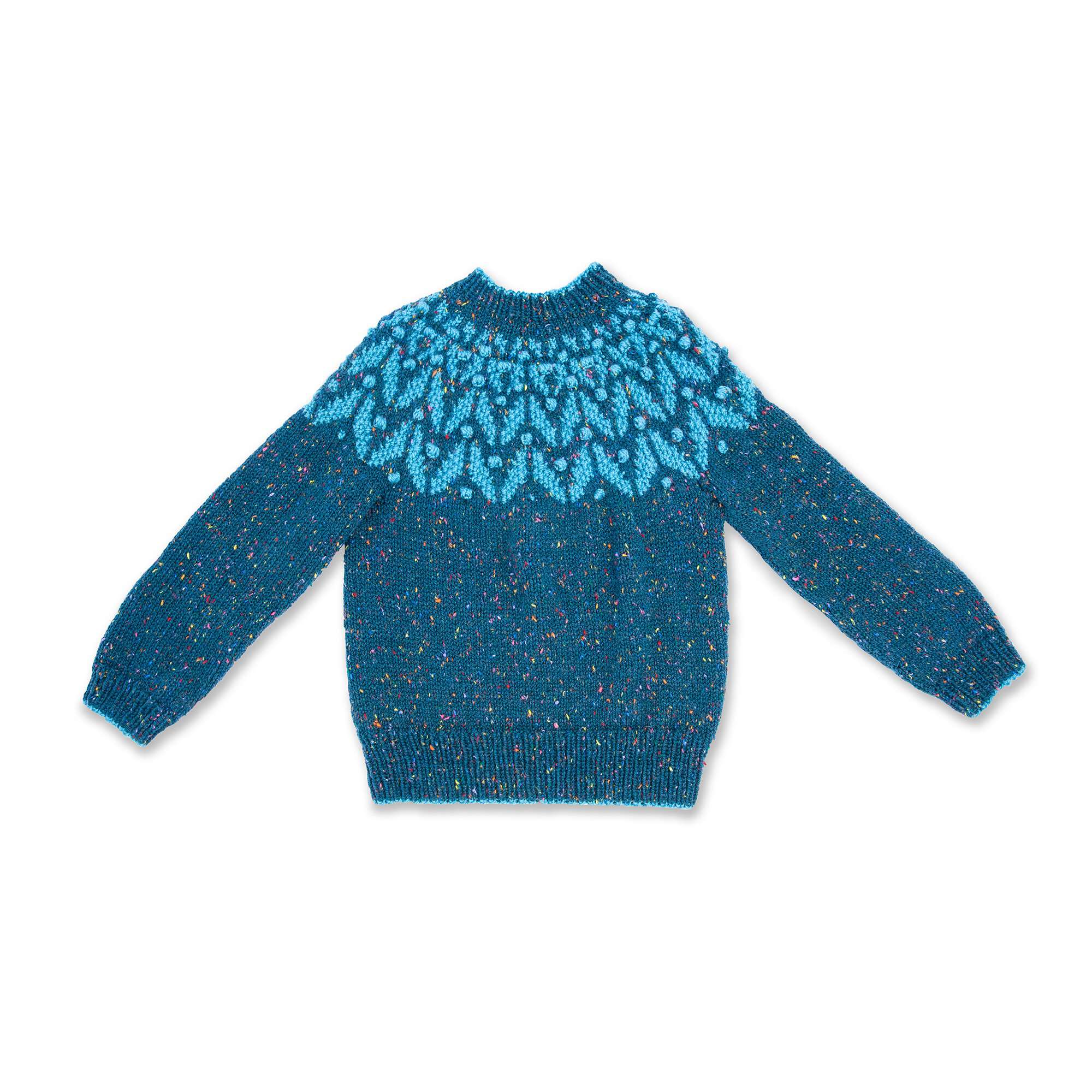 Free Patons Rich Tweed Chevron Sweater Knitting Pattern | Yarnspirations