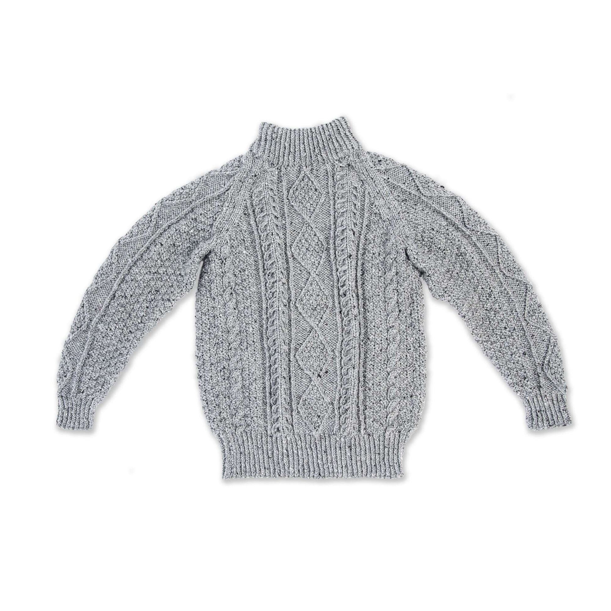 Free Patons My Boyfriends Cable Pullover Knitting Pattern | Yarnspirations