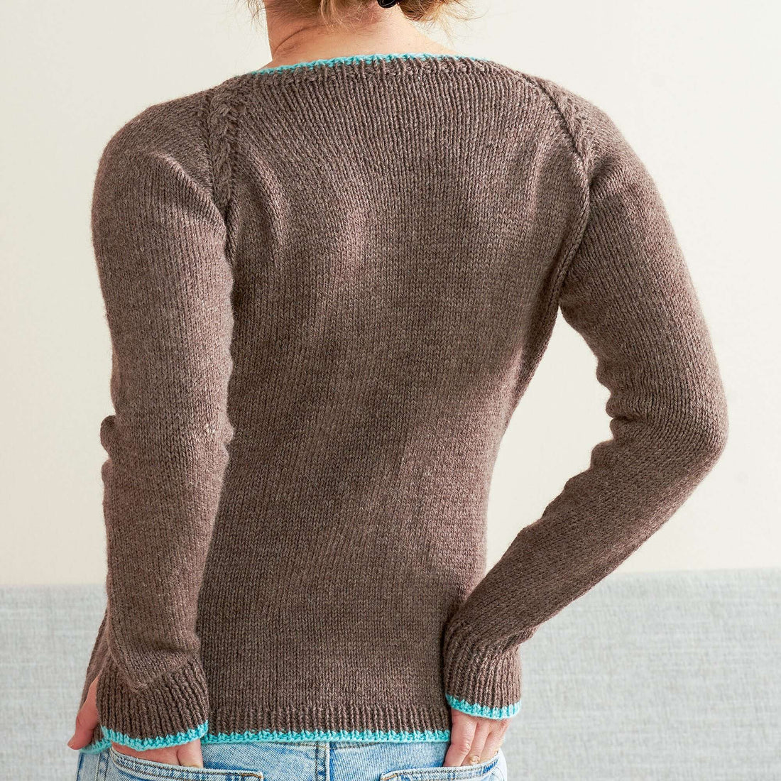 Patons Hidden Pocket Steeked Knit Cardigan Pattern | Yarnspirations