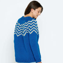 Free Patons Sharp Chevron Pullover Knitting Pattern | Yarnspirations
