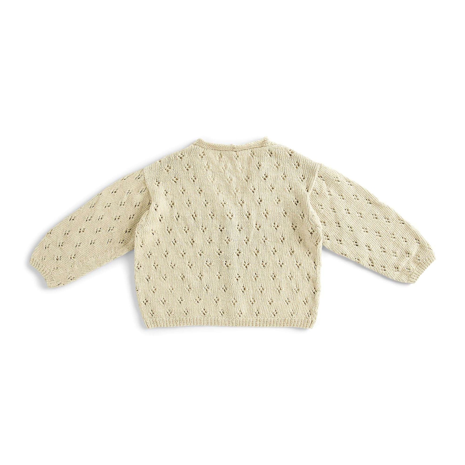 Free Patons Vertical Lace Panels Cardigan Knitting Pattern | Yarnspirations