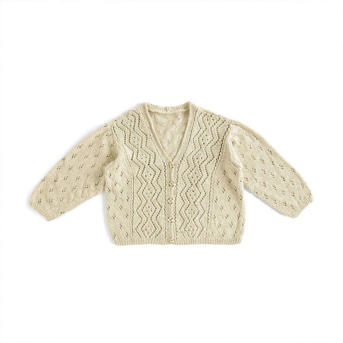 Patons Knit Vertical Lace Panels Cardigan | Yarnspirations