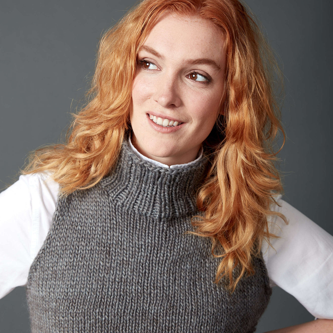 Free Easy Patons Sleeveless Turtleneck Knitting Pattern | Yarnspirations