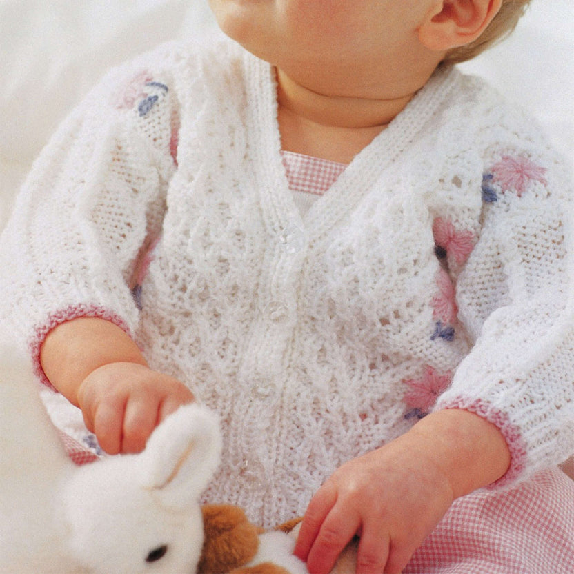 Free Patons Pretty Knit Cardigan Pattern | Yarnspirations