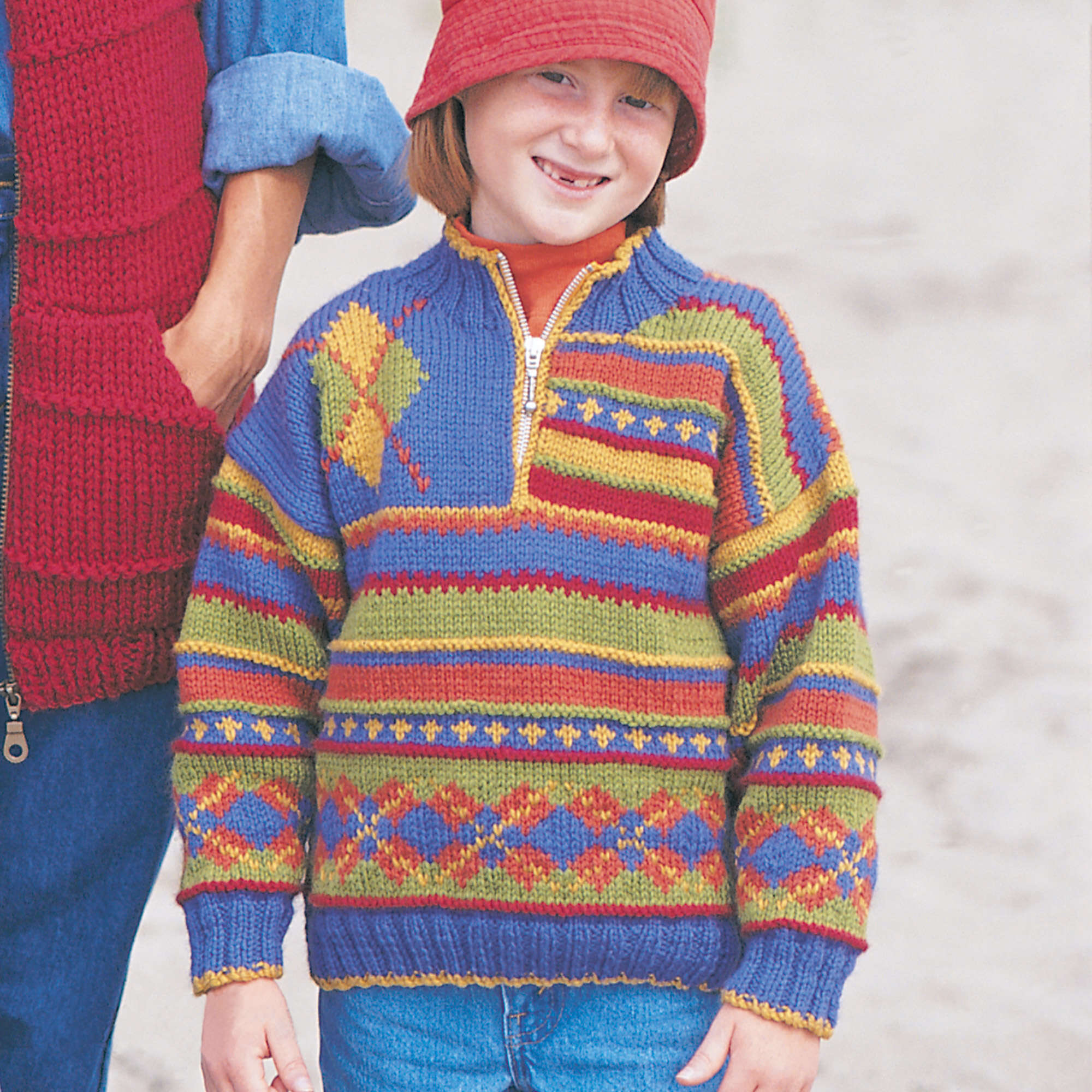 Free Intermediate Patons KW - Diamond Brights (knit) Knitting Pattern ...