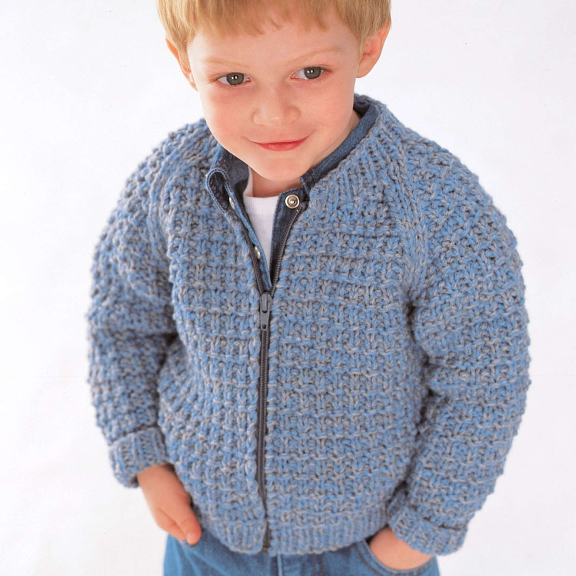 Free Patons Easy Zip Jacket Pattern | Yarnspirations