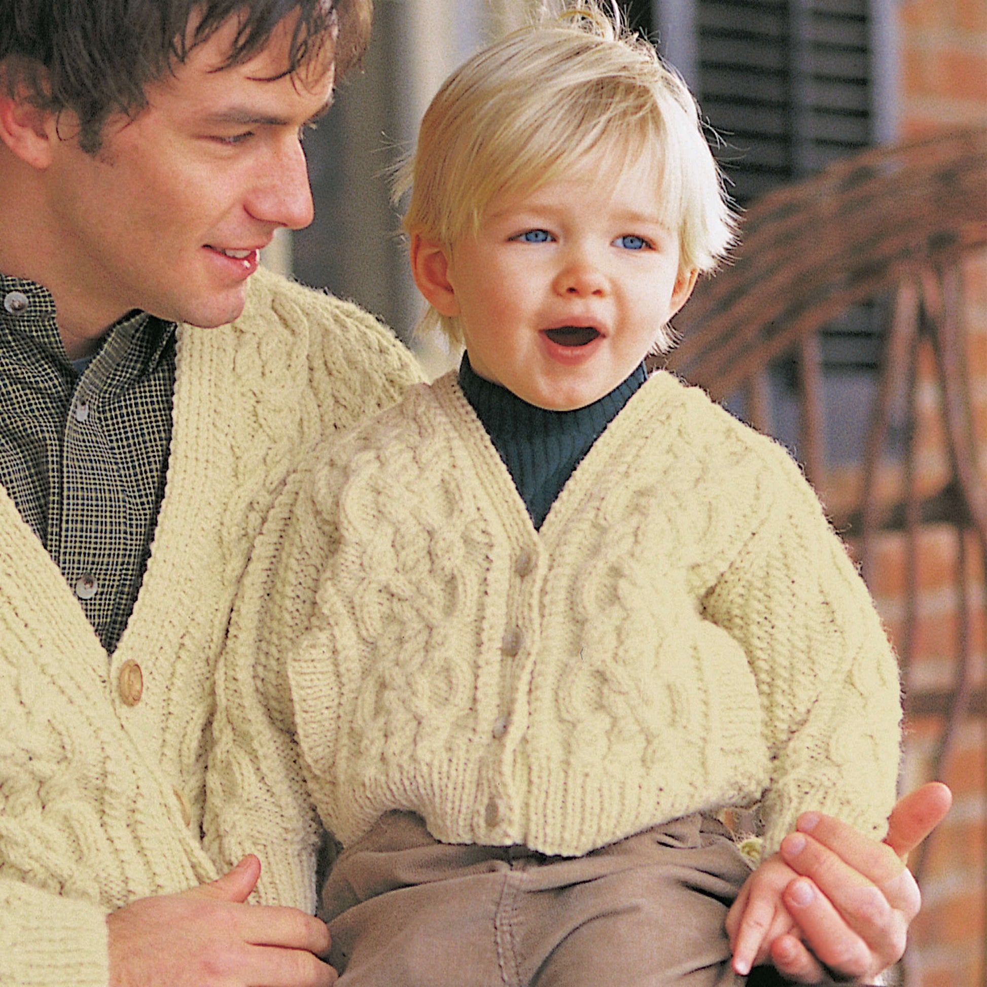 Free Patons Son's Knit Cardigan Pattern | Yarnspirations