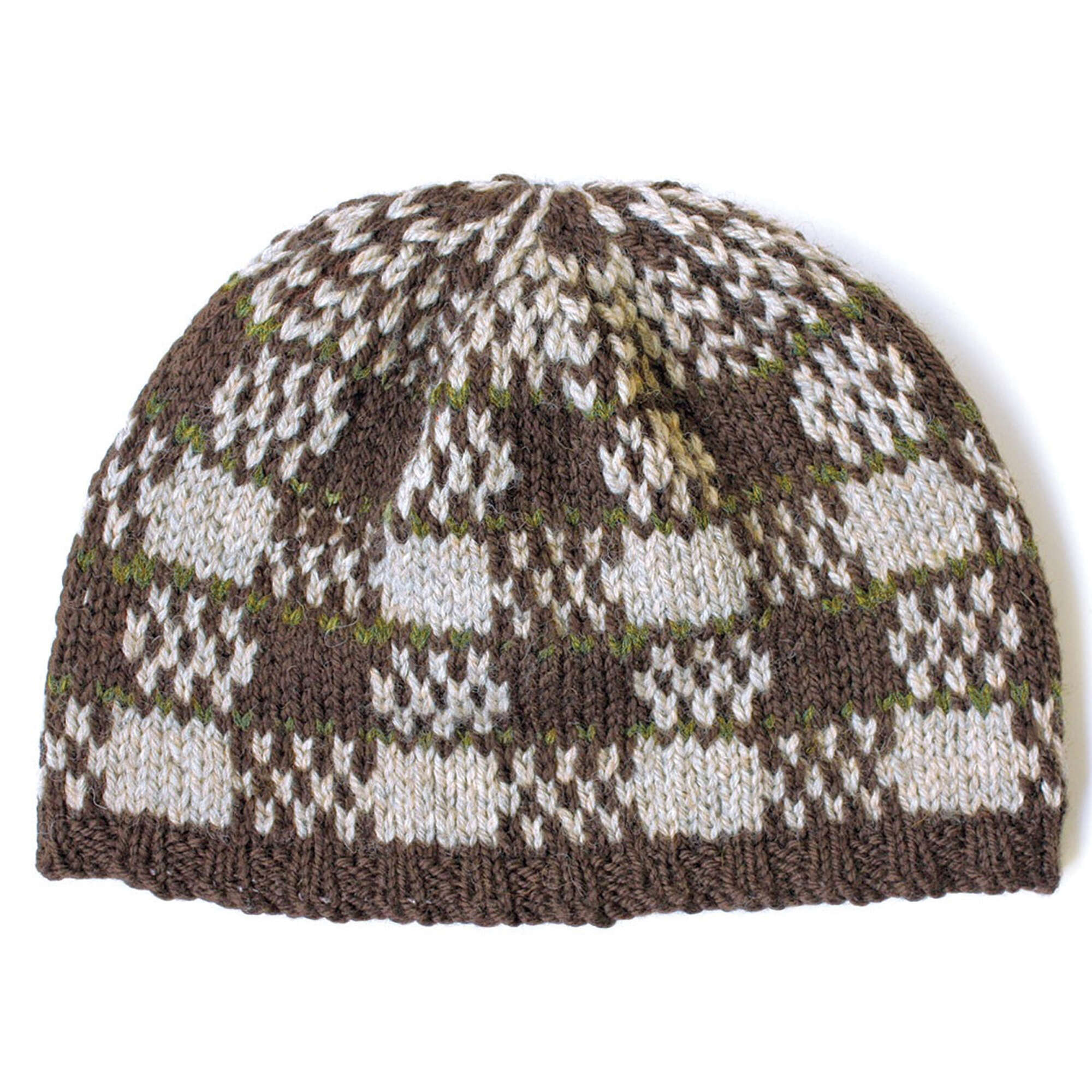 Free Patons Check Mate Fair Isle Hat Knitting Pattern | Yarnspirations