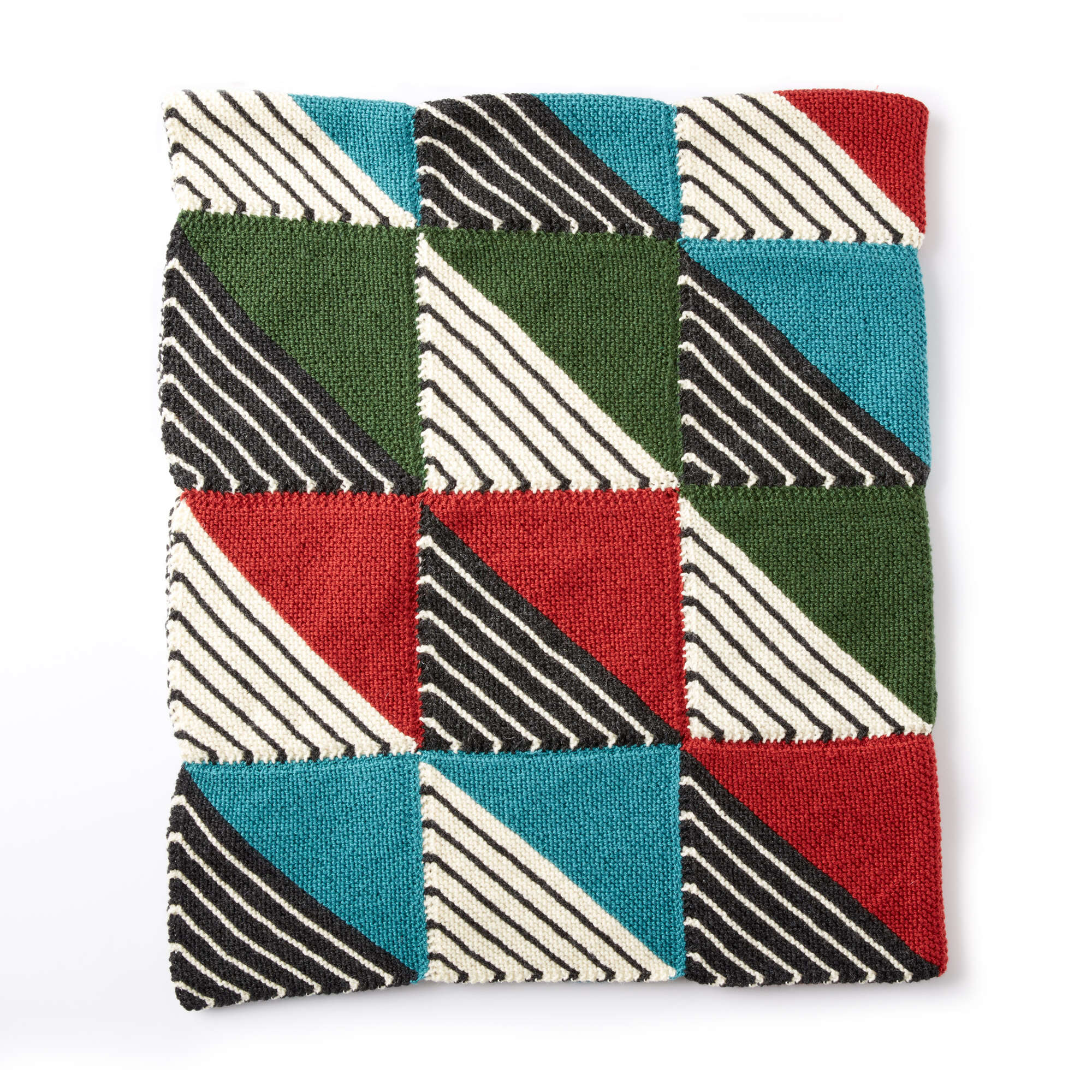 Free Easy Patons Patchwork Blanket Knitting Pattern | Yarnspirations