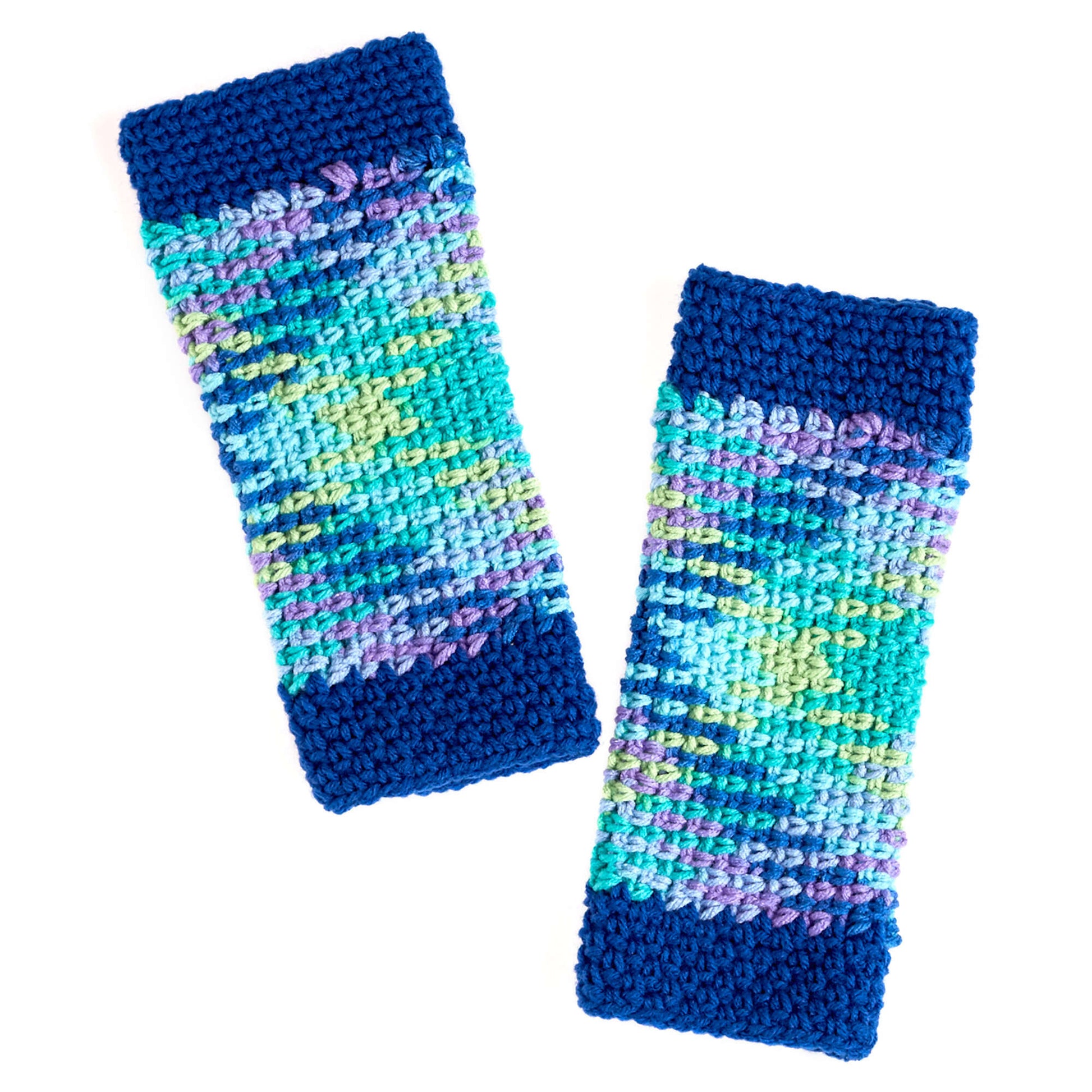 Free Red Heart Planned Pooling Argyle Wristers Crochet Pattern ...