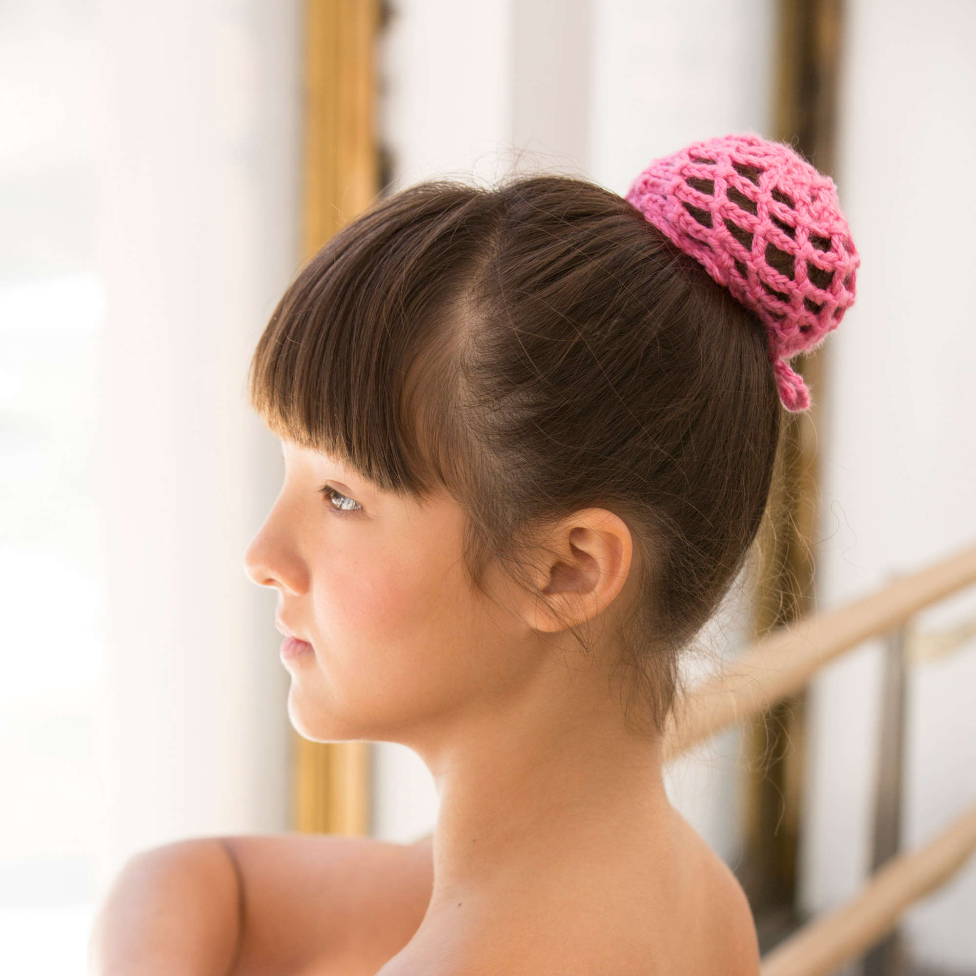Free Easy Red Heart Born to Dance Bun Cover Crochet Pattern ...