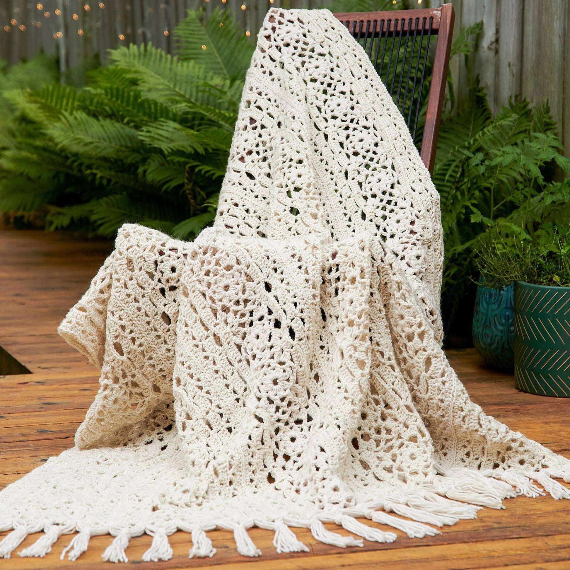 Free Easy Red Heart Irish Accent Afghan Crochet Pattern | Yarnspirations