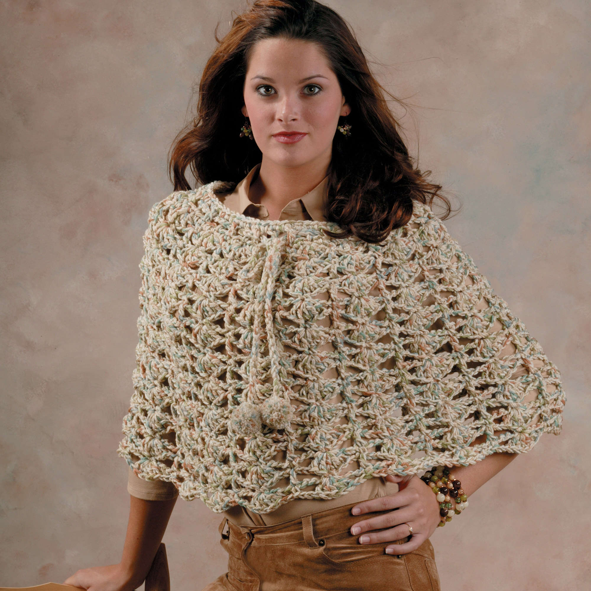 Free Beginner Red Heart the Capelet Crochet Pattern | Yarnspirations