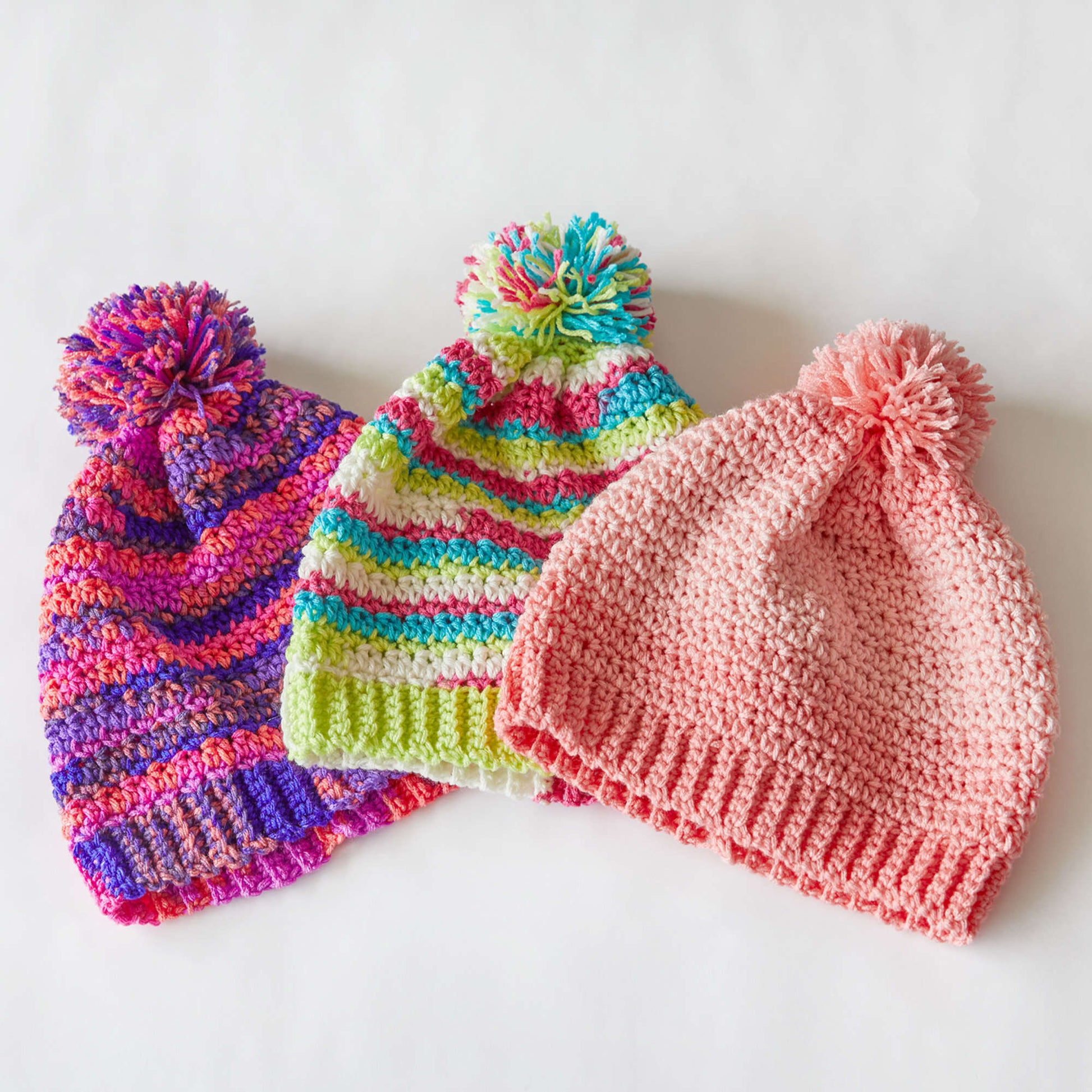 Free Easy Red Heart Ombre Hat Crochet Pattern | Yarnspirations