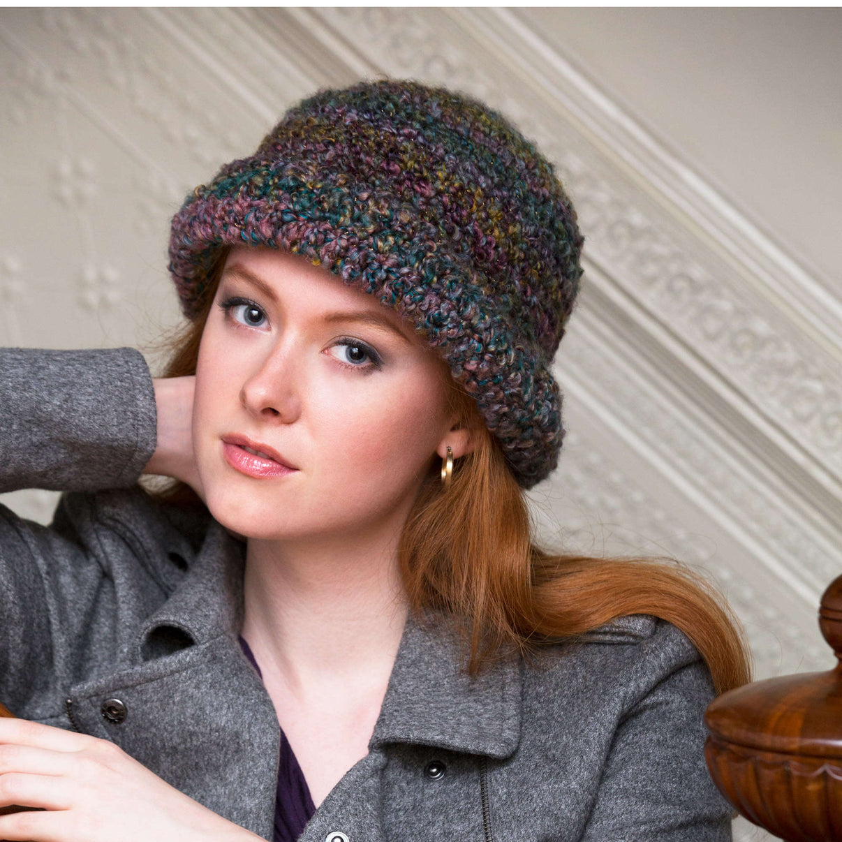 Free Easy Red Heart City Sophisticate Hat Crochet Pattern | Yarnspirations