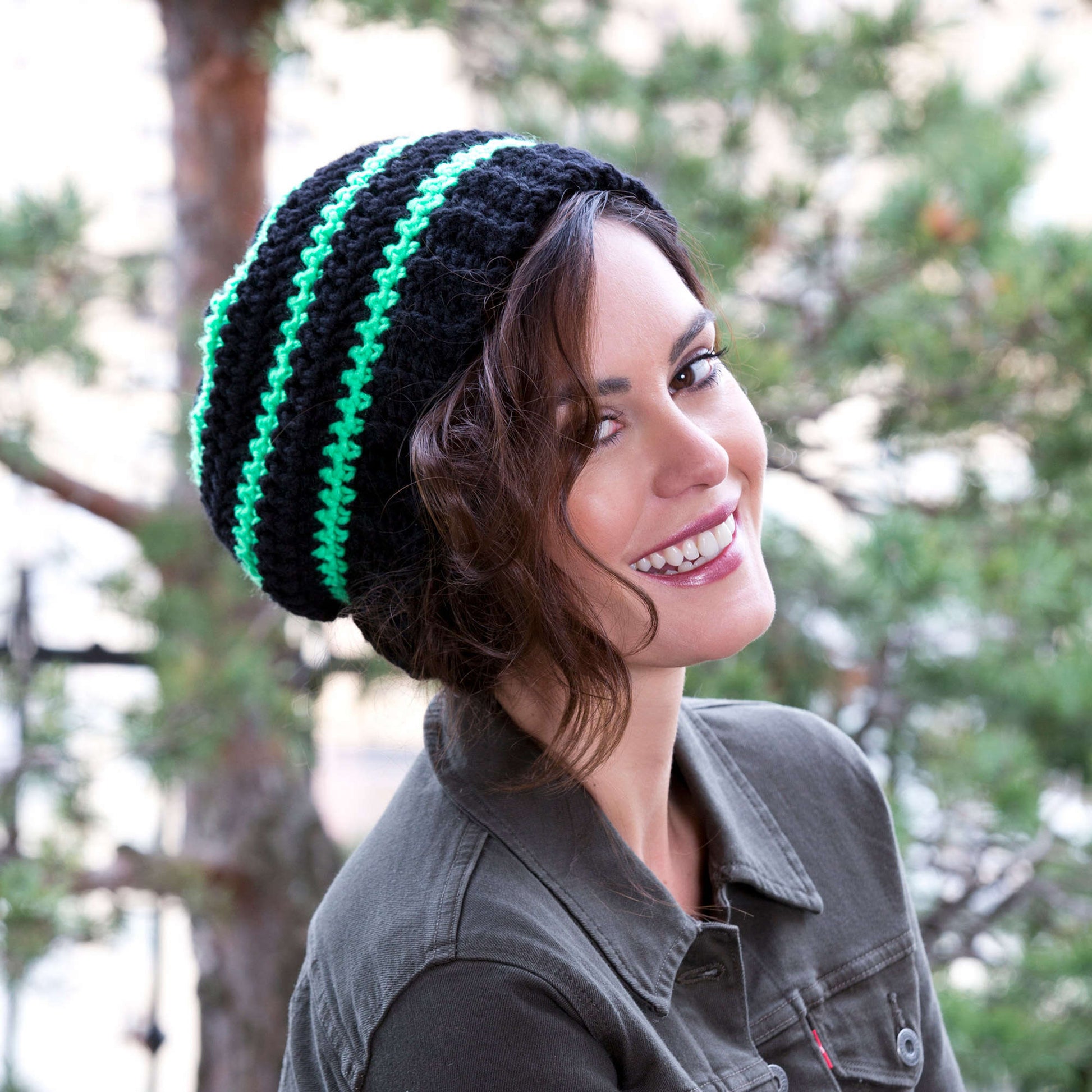 Free Easy Red Heart Hats-a-Glow Crochet Pattern | Yarnspirations