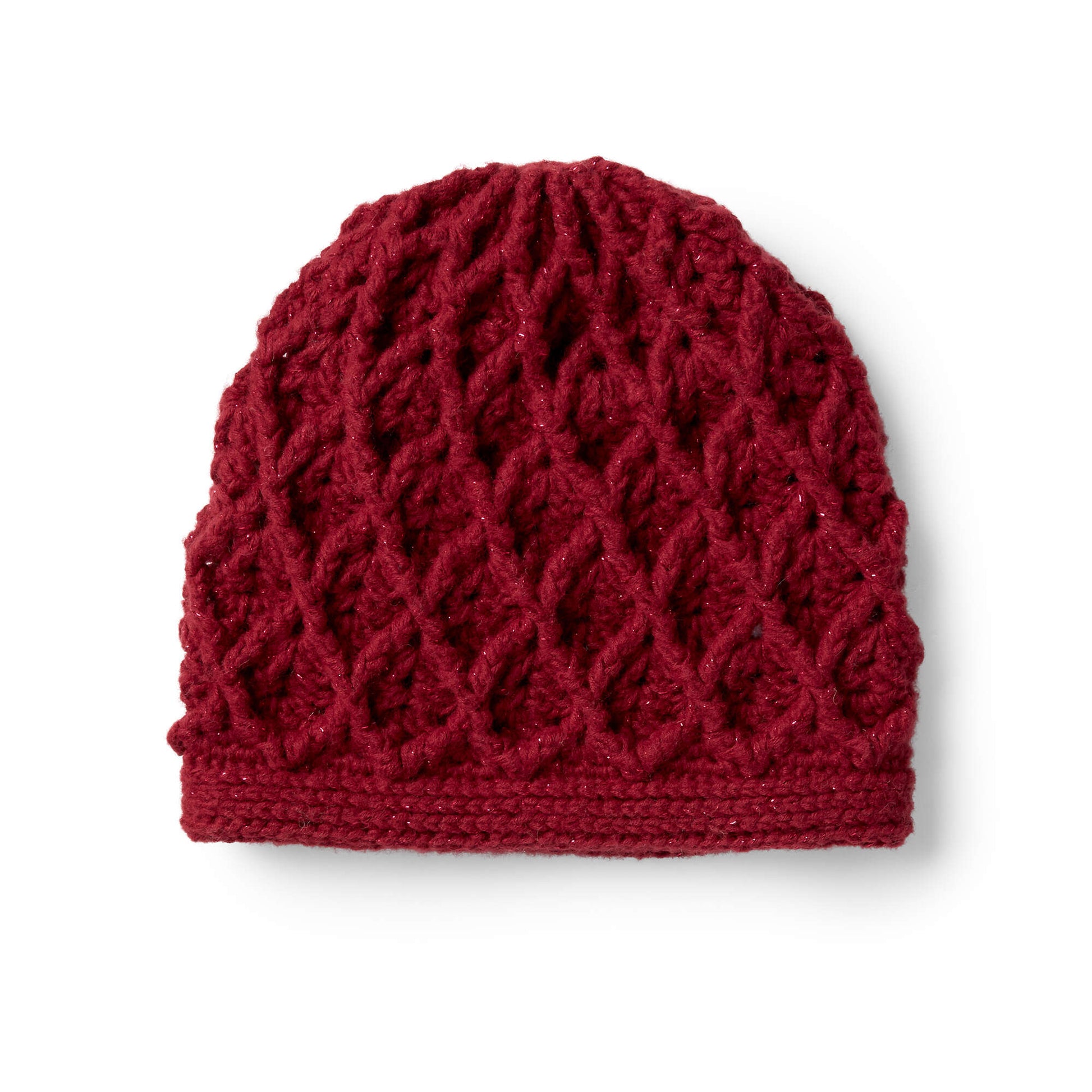 Free Red Heart Sparkle Hat Crochet Pattern | Yarnspirations