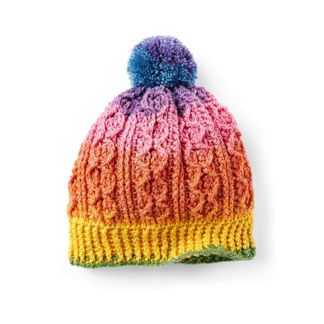 Free Red Heart Cable Twists Hat Crochet Pattern | Yarnspirations