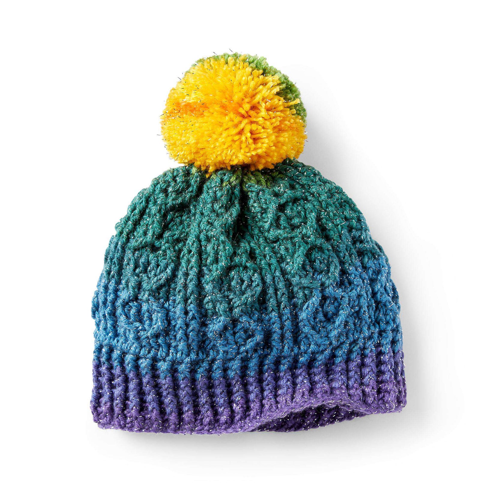 Free Red Heart Cable Twists Hat Crochet Pattern | Yarnspirations