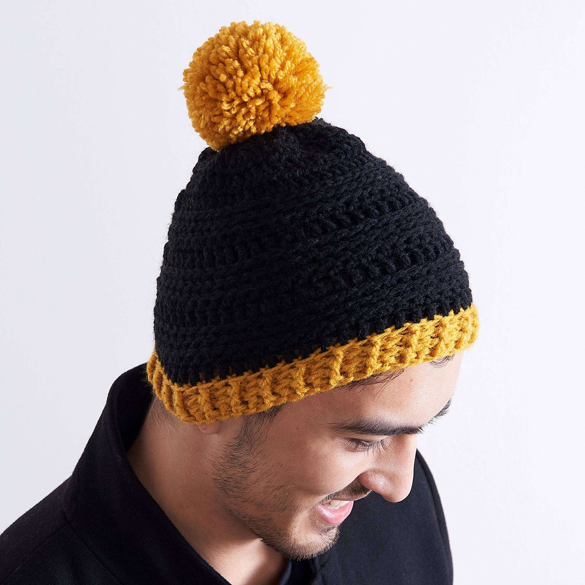 Free Red Heart Team Colors Hat Crochet Pattern | Yarnspirations
