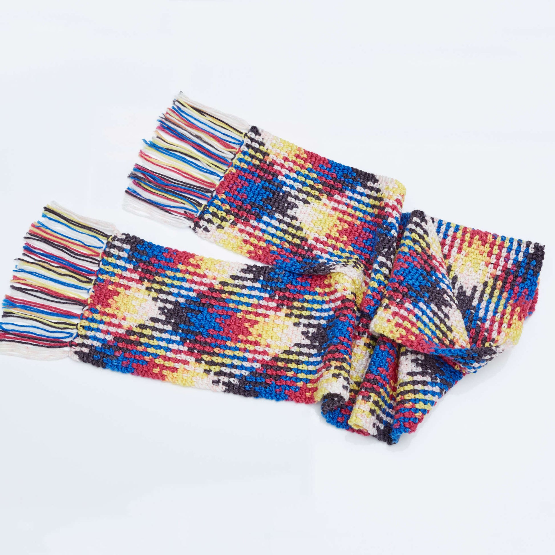 Red Heart Perfect Planned Pooling Scarf | Yarnspirations
