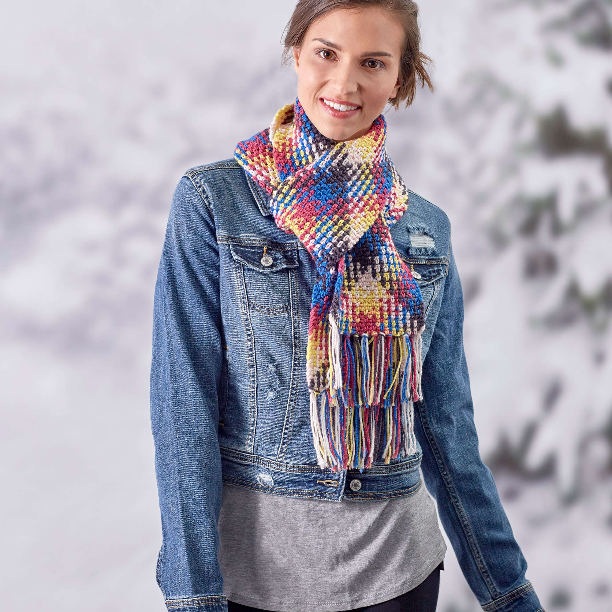 Free Easy Red Heart Perfect Planned Pooling Scarf Crochet Pattern ...