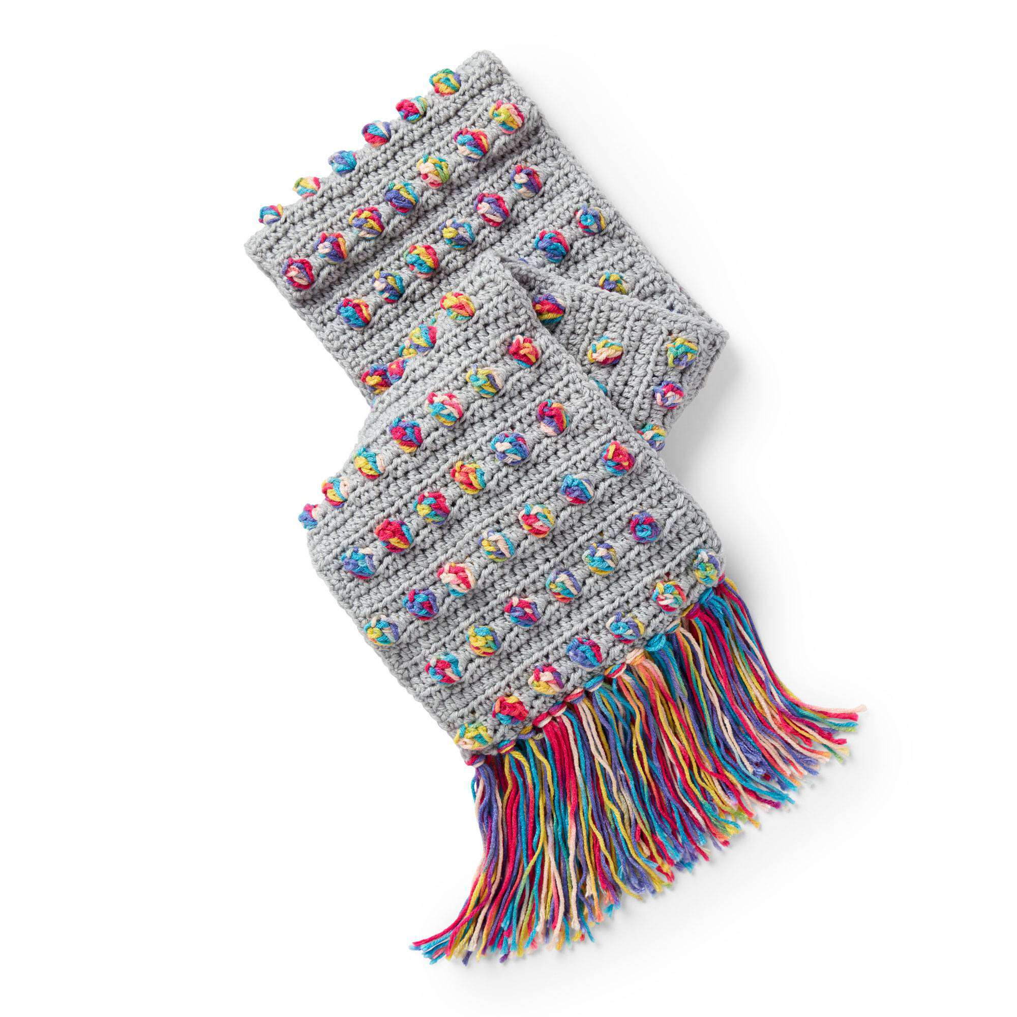 Free Easy Red Heart Bobble Scarf Crochet Pattern | Yarnspirations