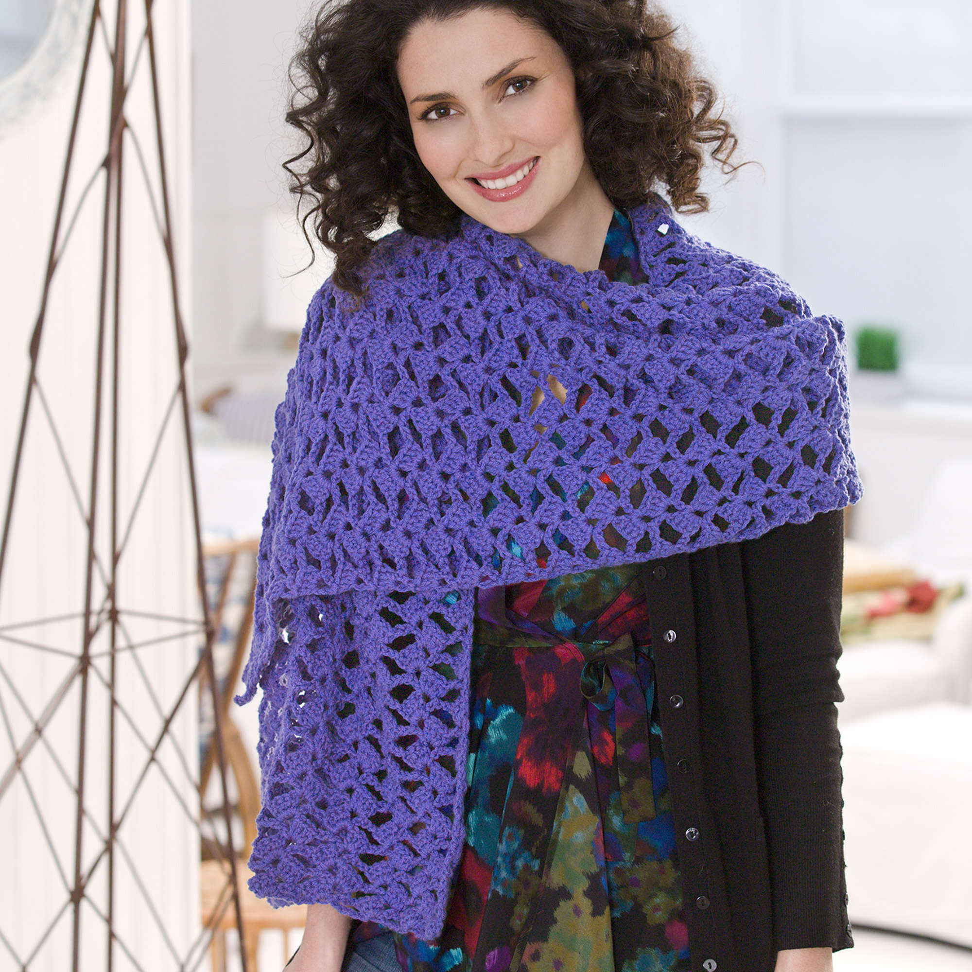 Easy Crochet Lace Shawl Pattern Crochet Shell & Lace Shawl Free