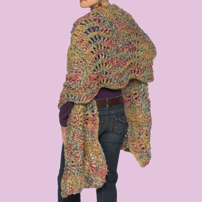 Free Easy Red Heart Wavy Shawl Knitting Pattern | Yarnspirations