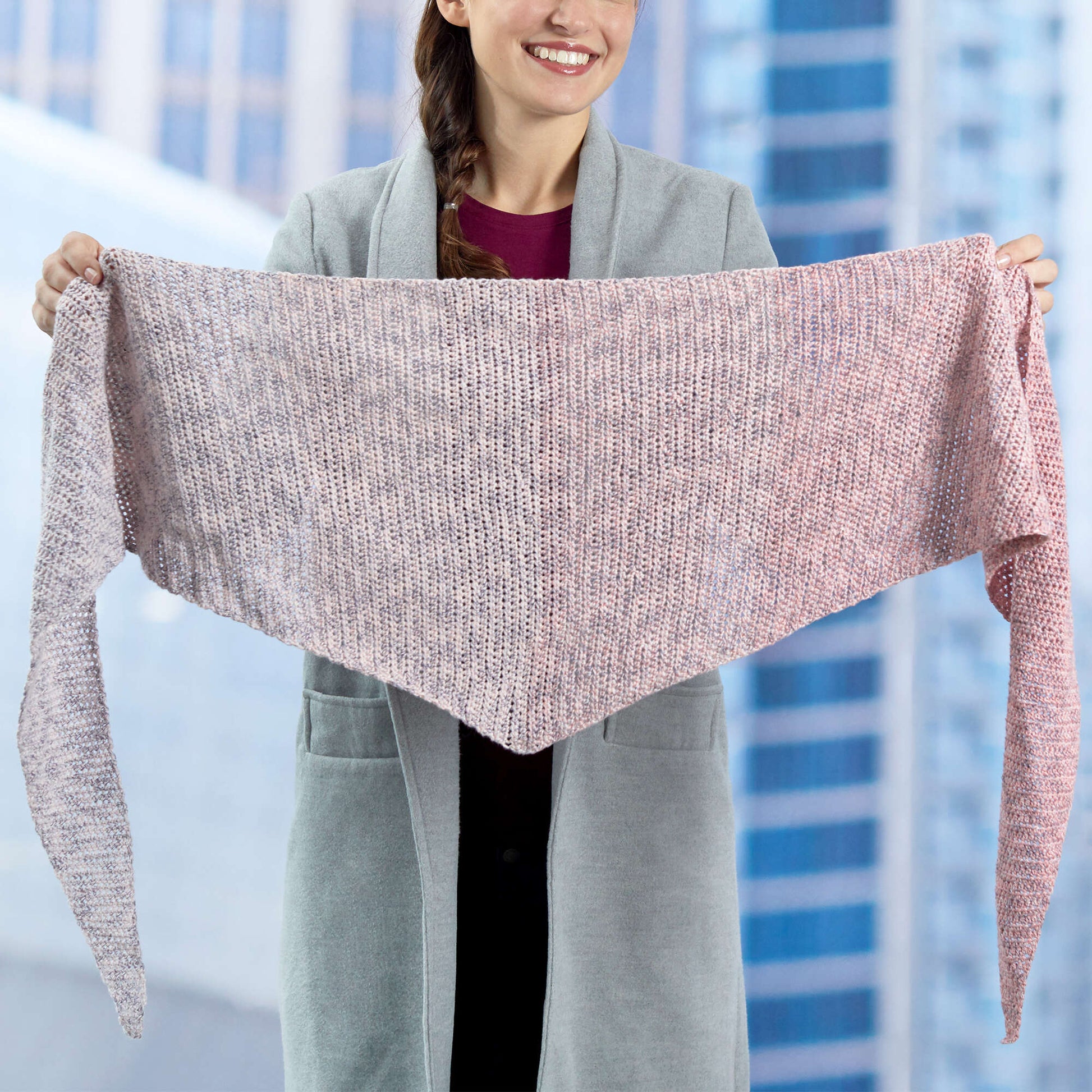 Free Beginner Red Heart Peony Shawl Crochet Pattern | Yarnspirations
