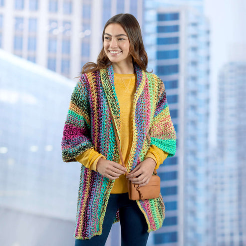 Free Red Heart Easy-to-Wear Crochet Cardigan Pattern | Yarnspirations