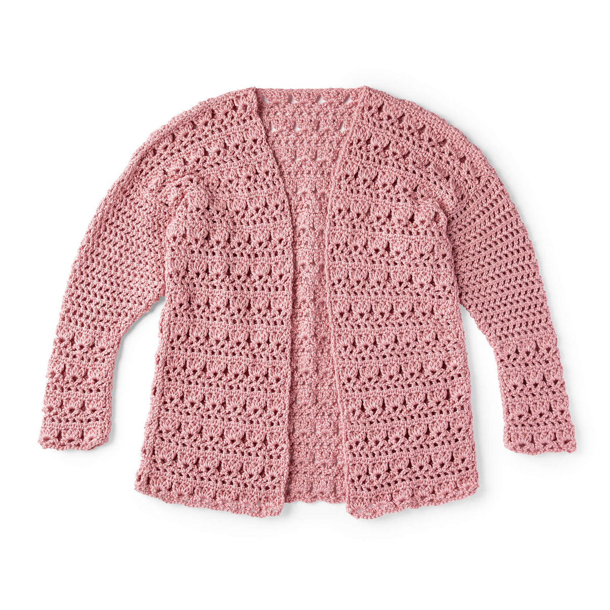 Red Heart Open Front Comfy Crochet Cardigan | Yarnspirations