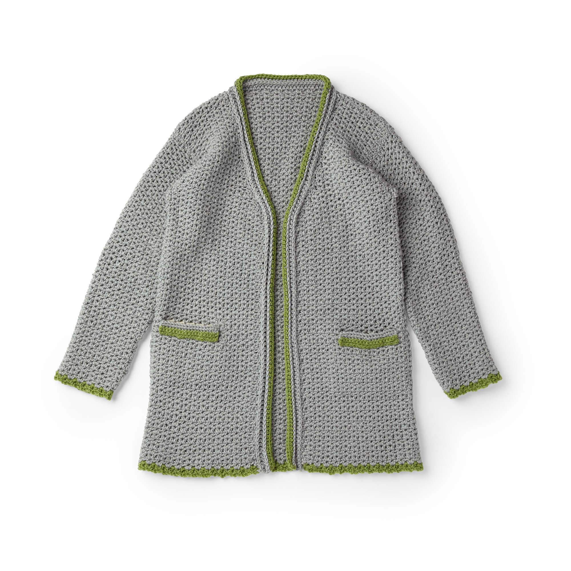 Free Red Heart Sweet Detail Cardigan Crochet Pattern | Yarnspirations