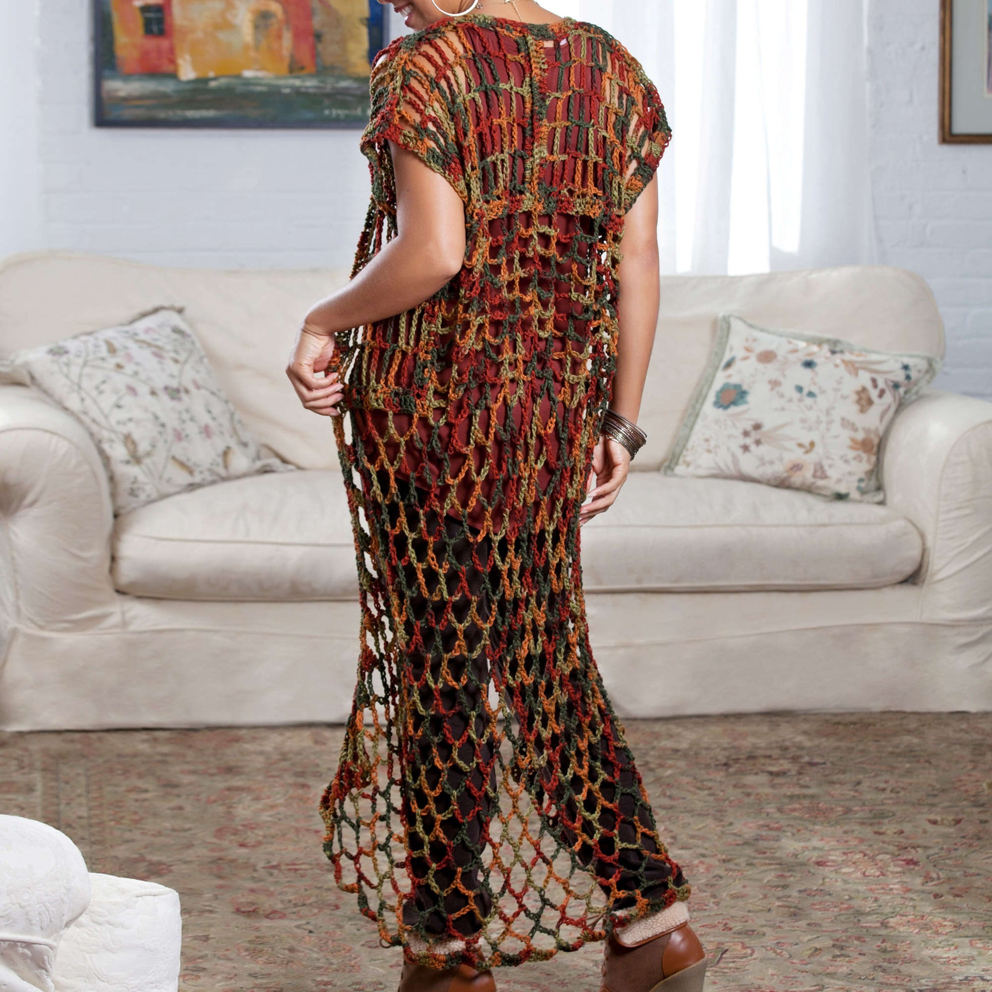 Free Red Heart Whimsical Duster Crochet Pattern | Yarnspirations