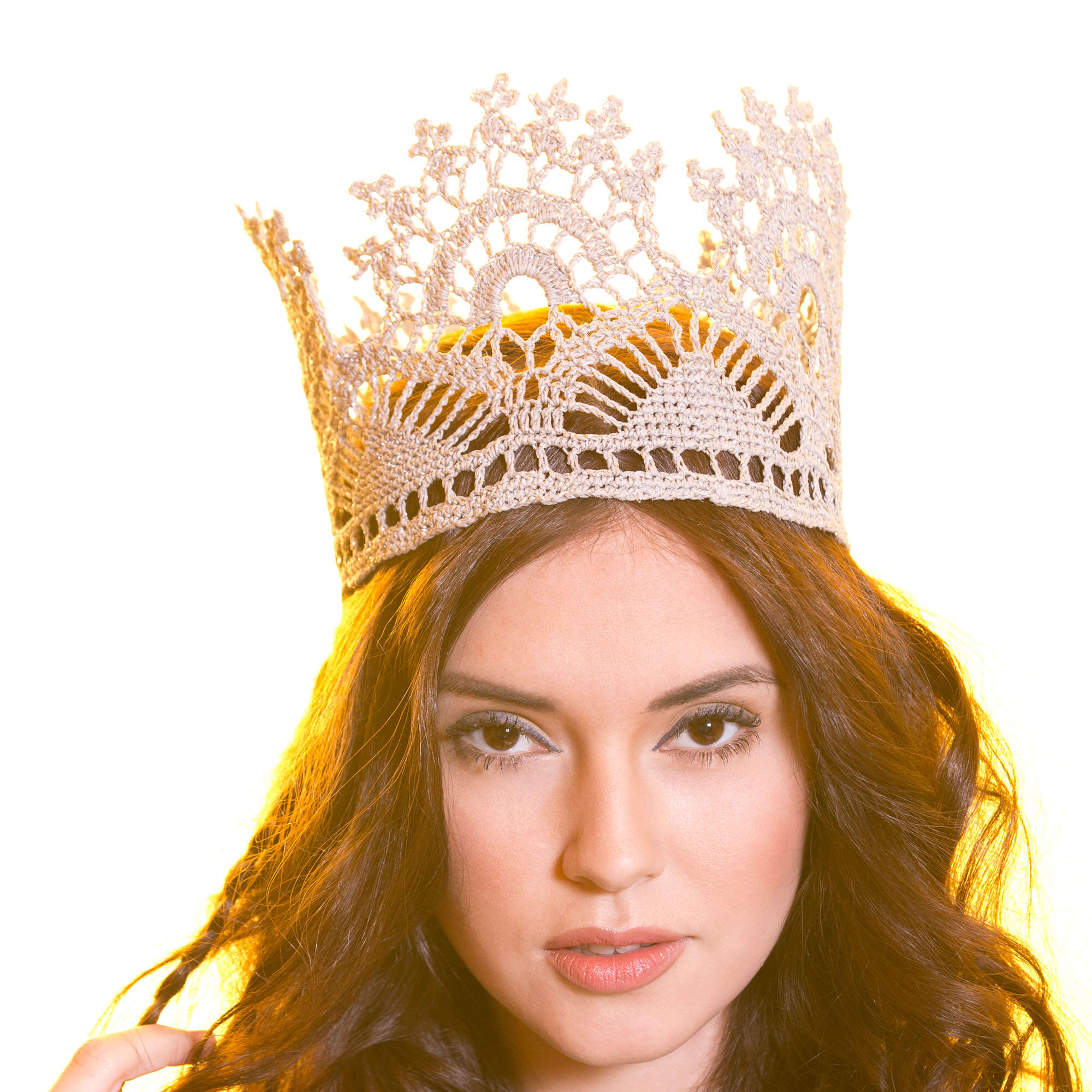 Free Easy Red Heart Adult's Royal Crown Crochet Pattern | Yarnspirations