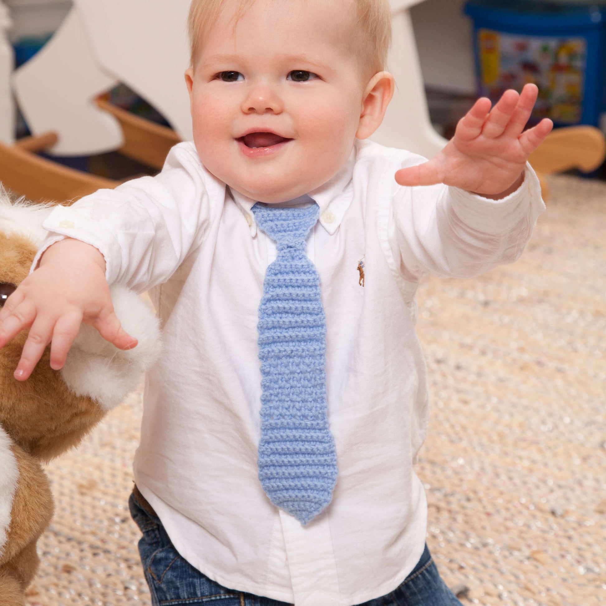 Free Easy Red Heart Necktie for Little Man Crochet Pattern | Yarnspirations