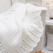 Free Red Heart Lace Crochet Baby Blanket Pattern | Yarnspirations