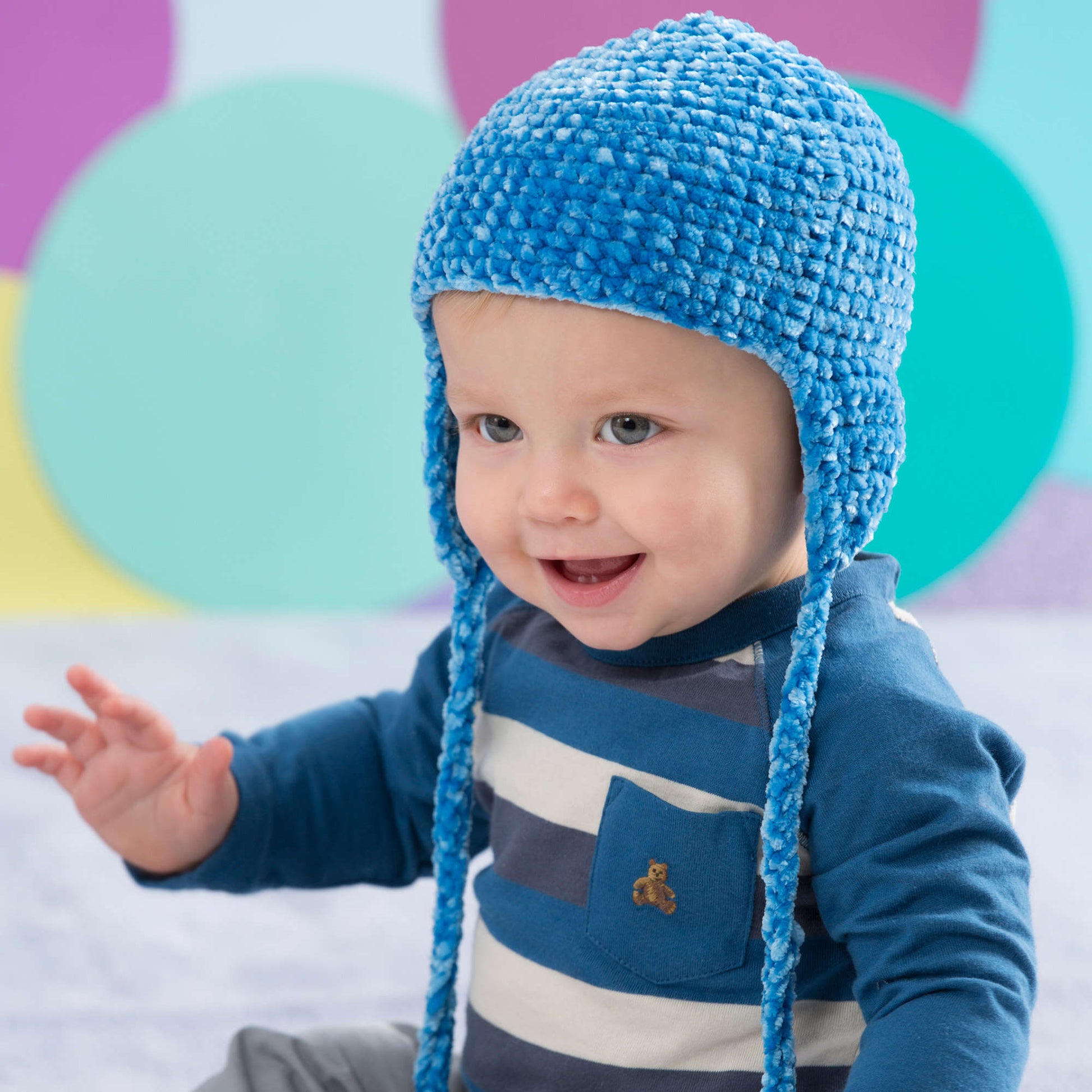 Free Easy Red Heart Soft Comfort Baby Hat Crochet Pattern | Yarnspirations