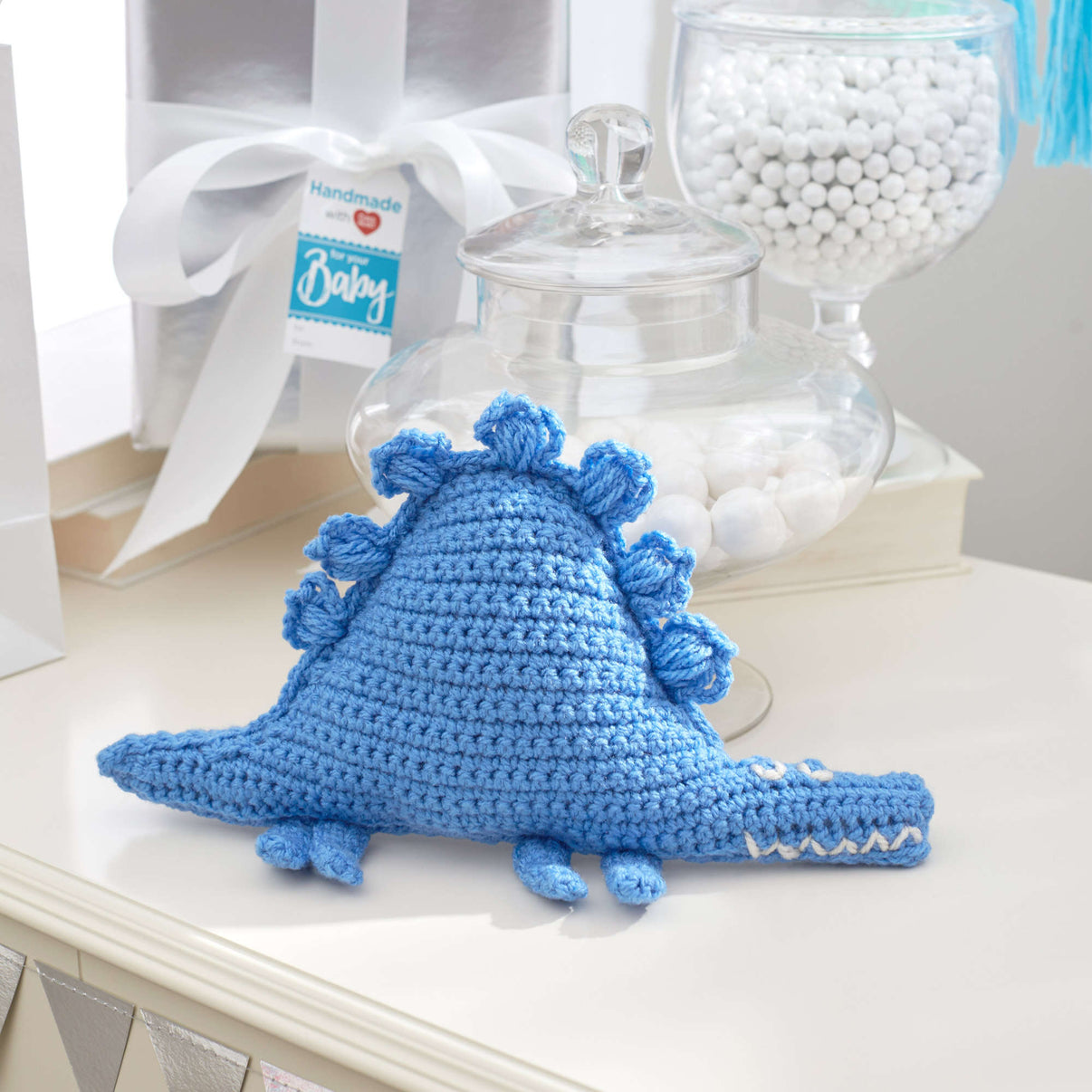 Free Red Heart Baby Dinosaur Toy Crochet Pattern | Yarnspirations