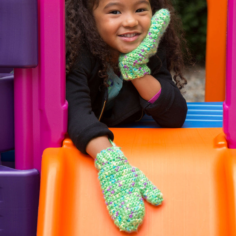Red Heart Happy Hands Child Mittens | Yarnspirations