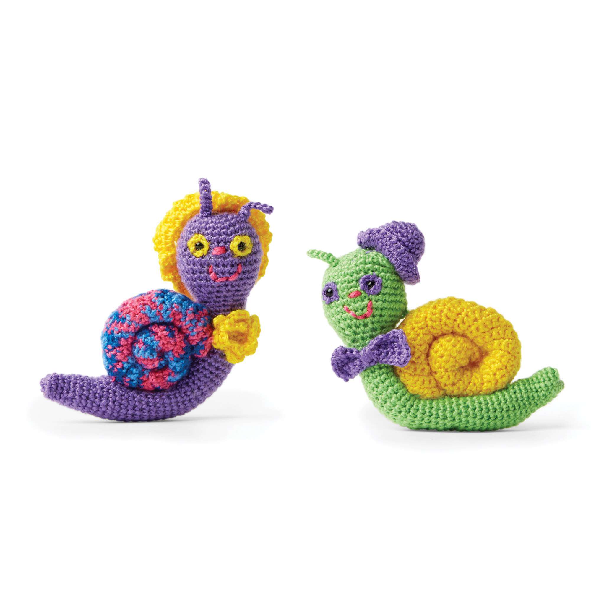 Free Red Heart a Snail Couple Crochet Pattern | Yarnspirations