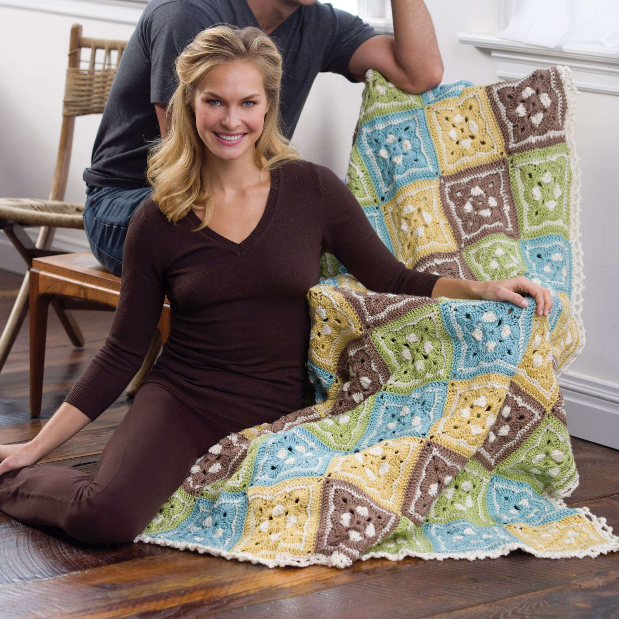 Free Easy Red Heart Nature's Inspiration Throw Crochet Pattern ...